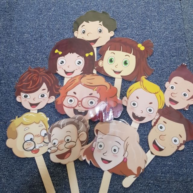 ESL Props - 51 talk characters laminated with a very good quality ...