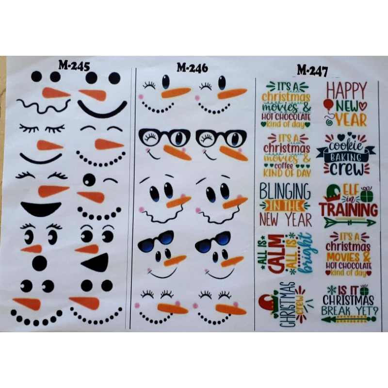 Edible stamp/edible picture/Food Sticker/christmas/christmas 1 | Shopee ...