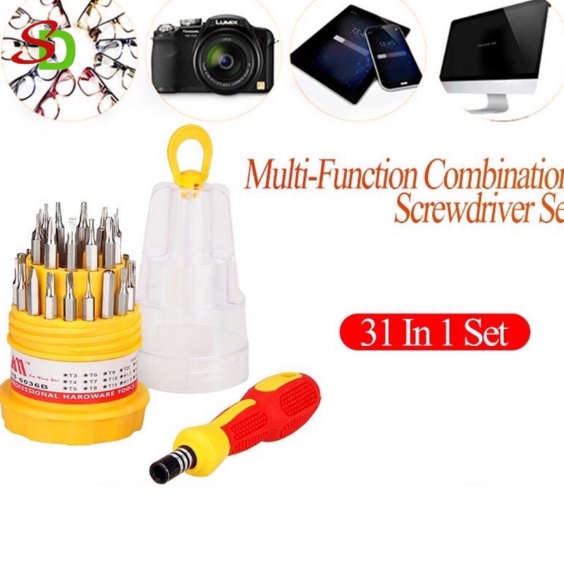 31 in 1 Pocket precision Electro screw driver tools set | Shopee ...