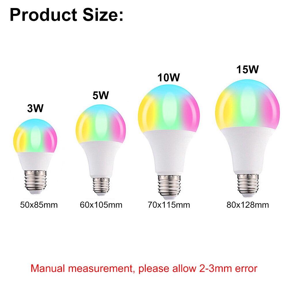 New E27 IP44 RGB Changing Magic LED Bulb with 16 Color Spotlight and Remote Control for Home ...