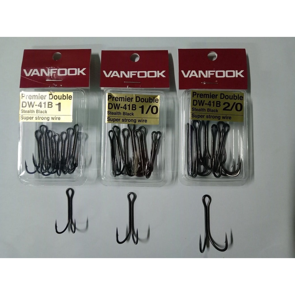 JIGAHOLIC Vanfook Premier DW-41B Double Hooks For Fishing | Shopee ...