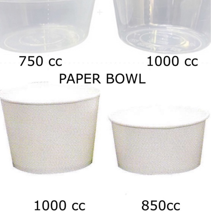 [sold by 100pcs] Paper bowl 850cc 1000cc | Shopee Philippines