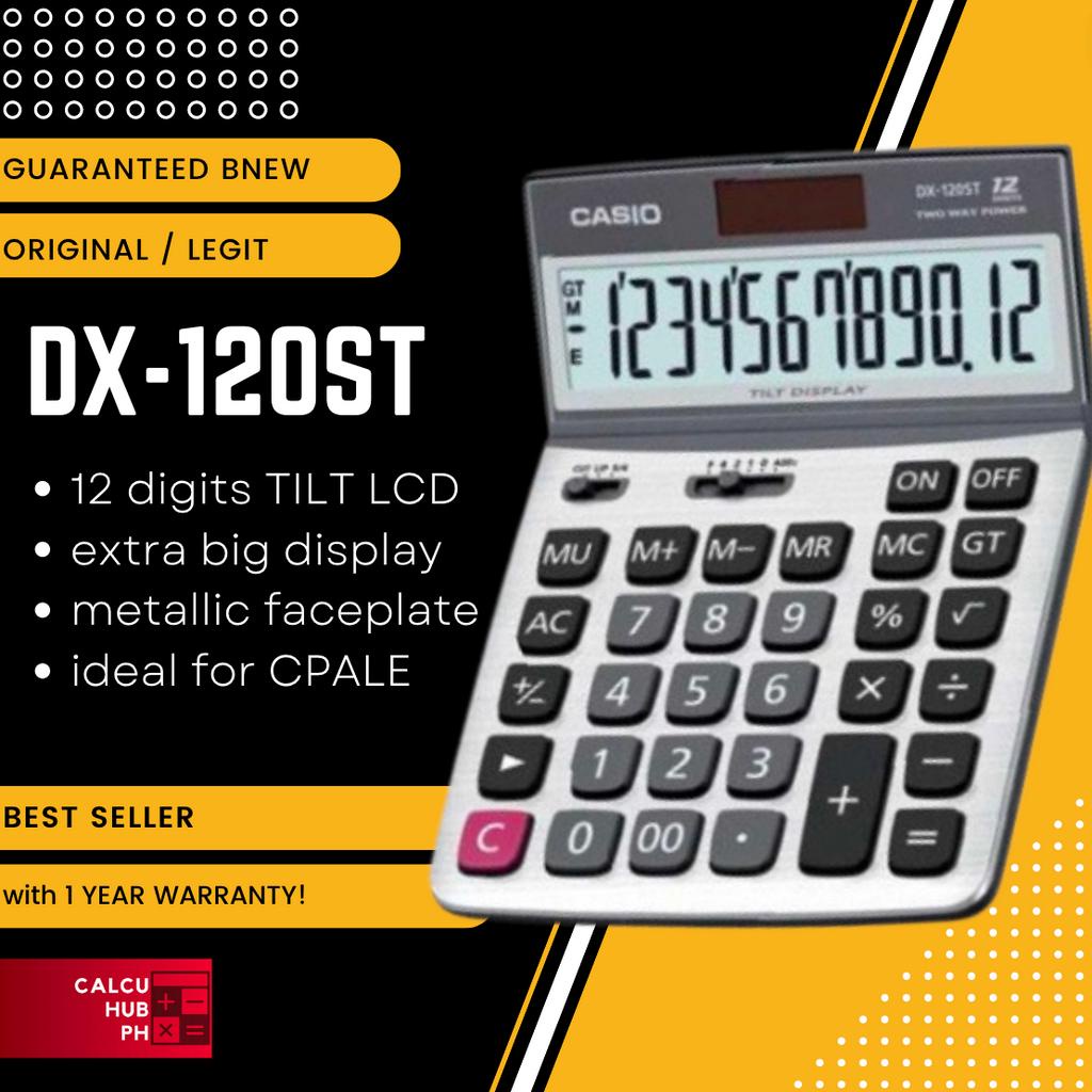 CASIO DX120ST DESKTOP CALCULATOR ORIGINAL WITH 12 MONTHS WARRANTY ...