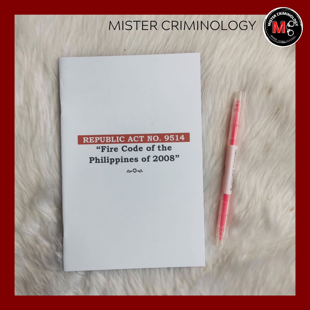 Fire Code of the Philippines Booklet, RA 9514 | Shopee Philippines