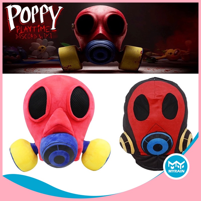 New Poppy Playtime Chapter 3 Gas Mask Soft Plush Toy Halloween Cosplay ...