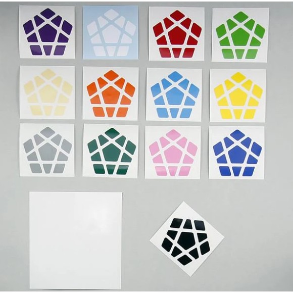 Qiyi Qiheng Megaminx Rubik 's Stickers | Shopee Philippines