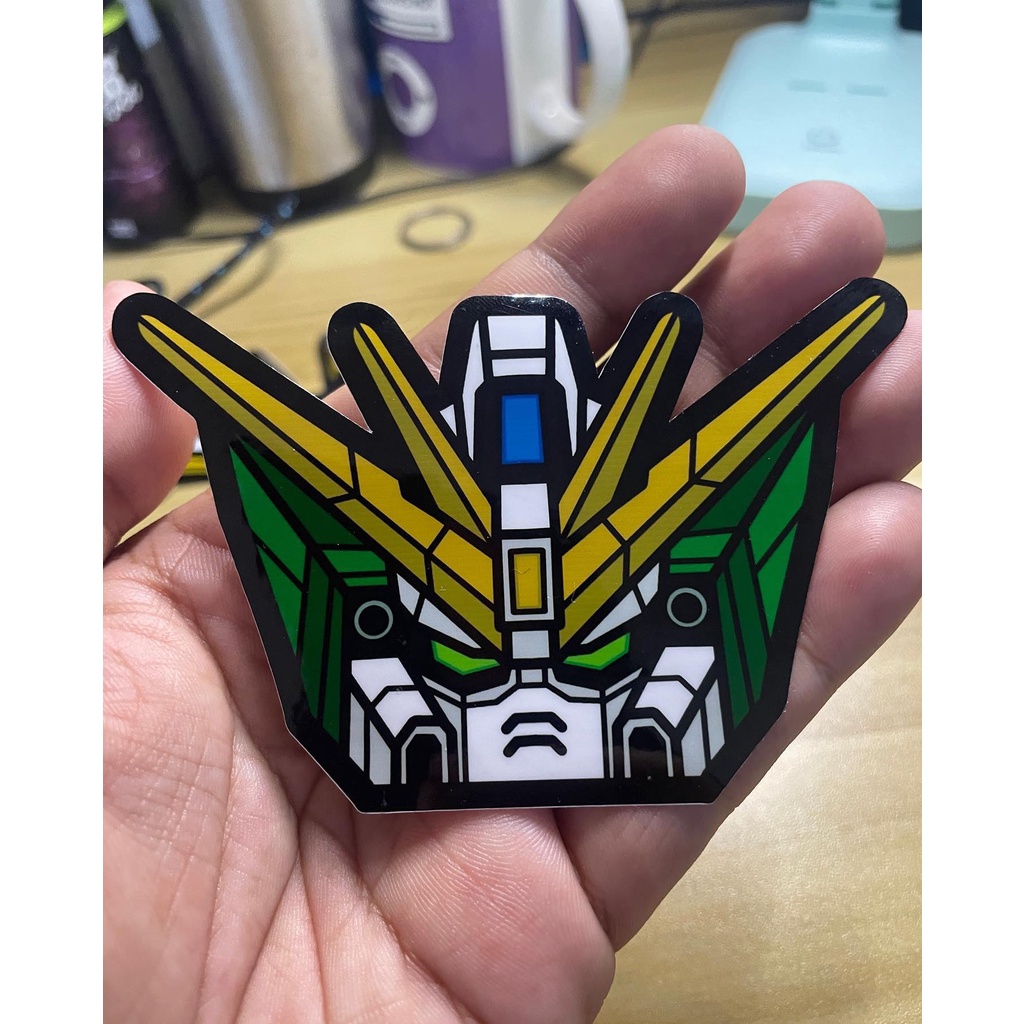 Gundam Wing Peeker Stickers VINYL LAMINATED for Aquaflask/Hydroflask ...