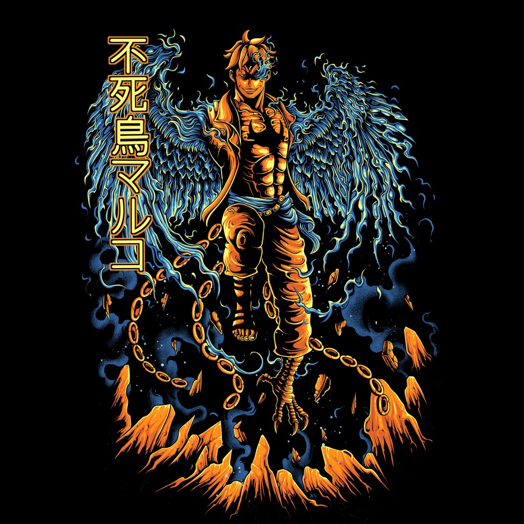 Marco The Phoenix One Piece Anime T-Shirt/Jacket (Kelina Merch ...