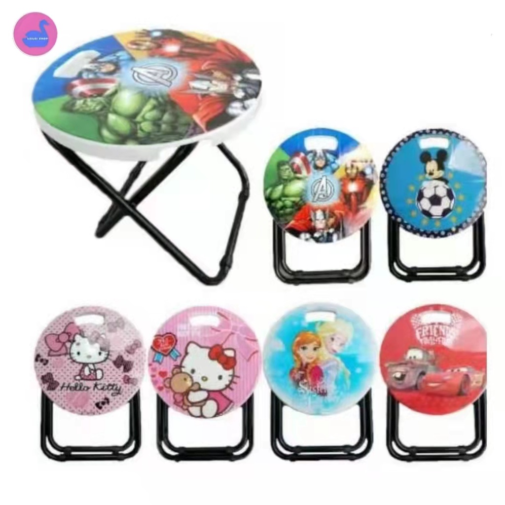 LS Foldable Kiddie Stool Kids Party Chair Kiddie Chairs Character ...