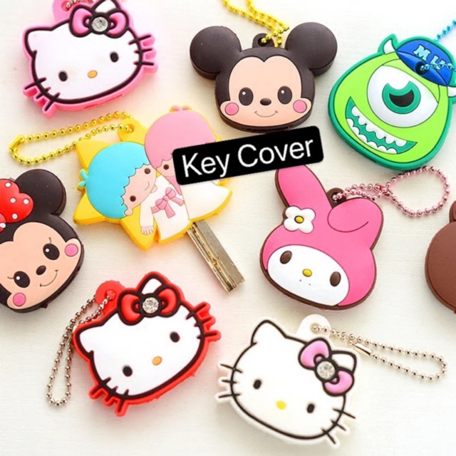Character Keychain Key Cap Saver Cover keychain key cover | Shopee ...