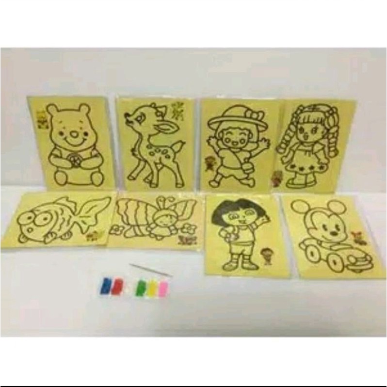 Children's Coloring Educational Toys || Color Sand Painting || Sand ...