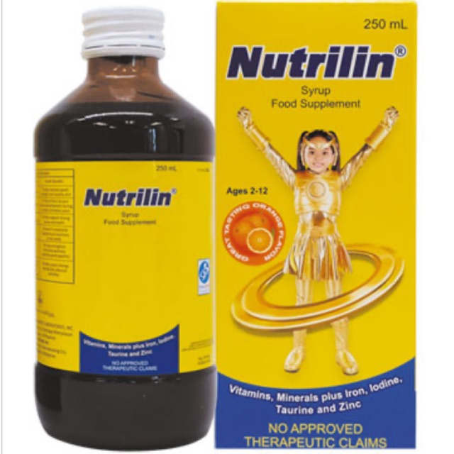Nutrilin Syrup Multi-Vitamins 250 ml Natasha | Shopee Philippines
