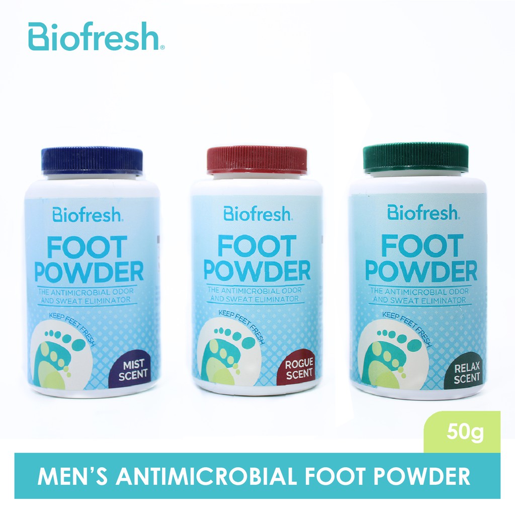 Biofresh Men's Antimicrobial Foot Powder 50g 1 piece BMFP02 | Shopee ...