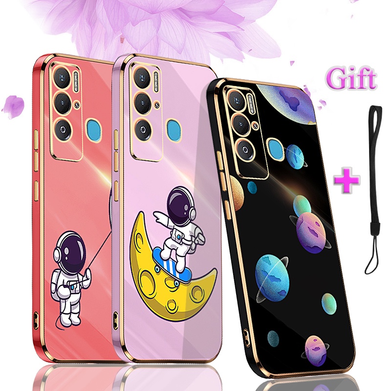 Tecno Pova Neo LE6 LE6H Straight Edge Electroplated Phone Case Tecno ...