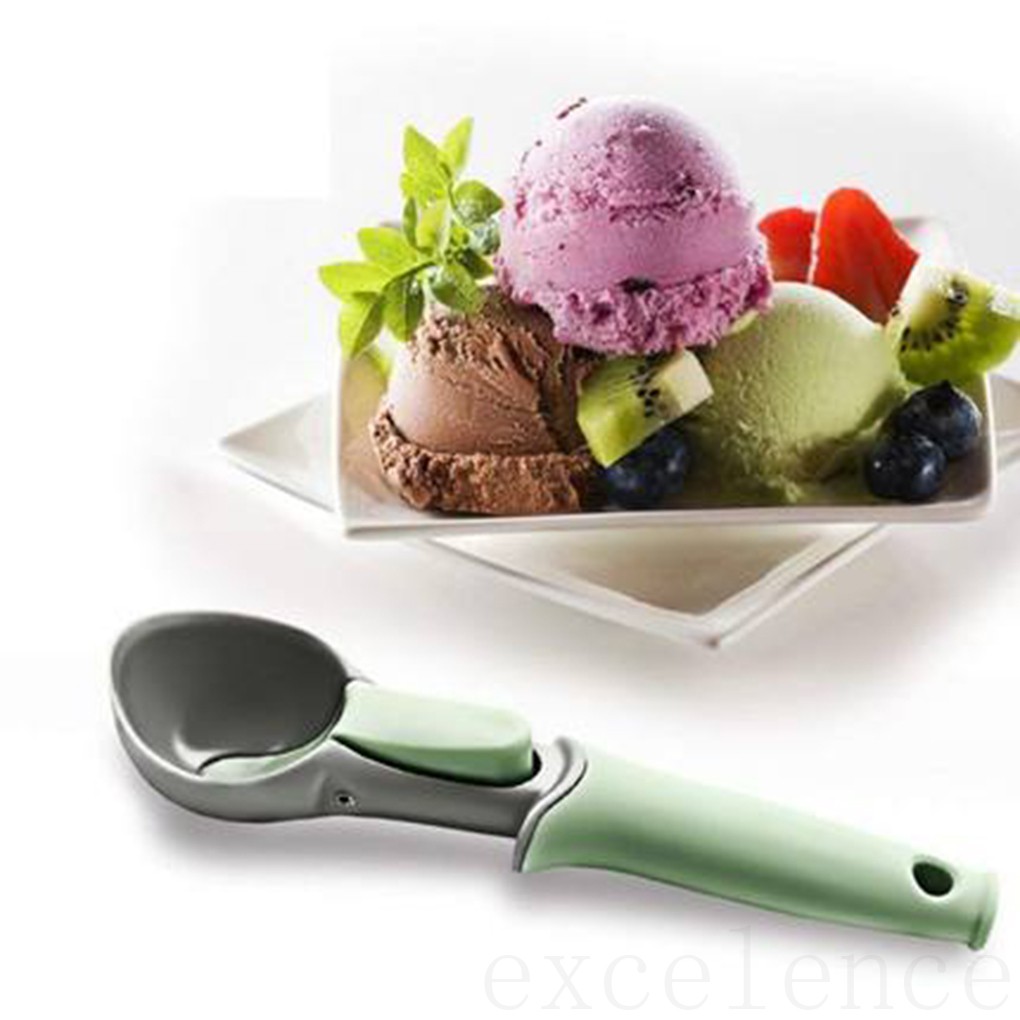 Ice Cream Scoop Melon Ball Shape Scoops Fruit Trigger Spoon Cookies ...