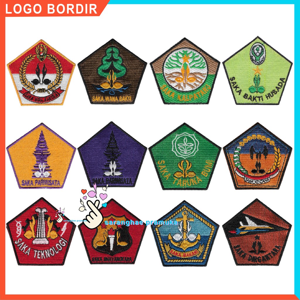 Saka Scout Logo Embroidered Bhayangkara Wirakartika Kalpataru Tourism ...