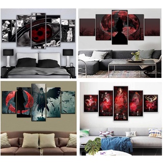 Anime Naruto Akatsuki Wall Art Decor Naruto Wall Art Decor 5pieces HD ...