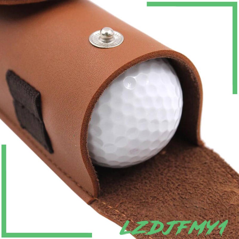 [Limit Time] Golf Ball Pouch Tee Holder Belt Waist Bag Made of Leather ...