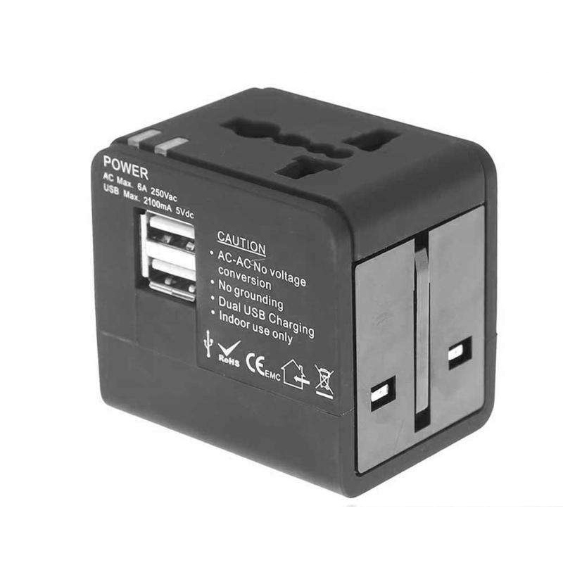 Universal Adapter Adaptor with USB Port Travel Gadget Convenience ...