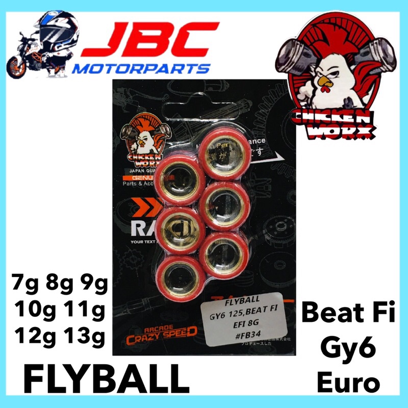 Chicken Worx Flyball Beat Fi Gy6 Euro | Shopee Philippines