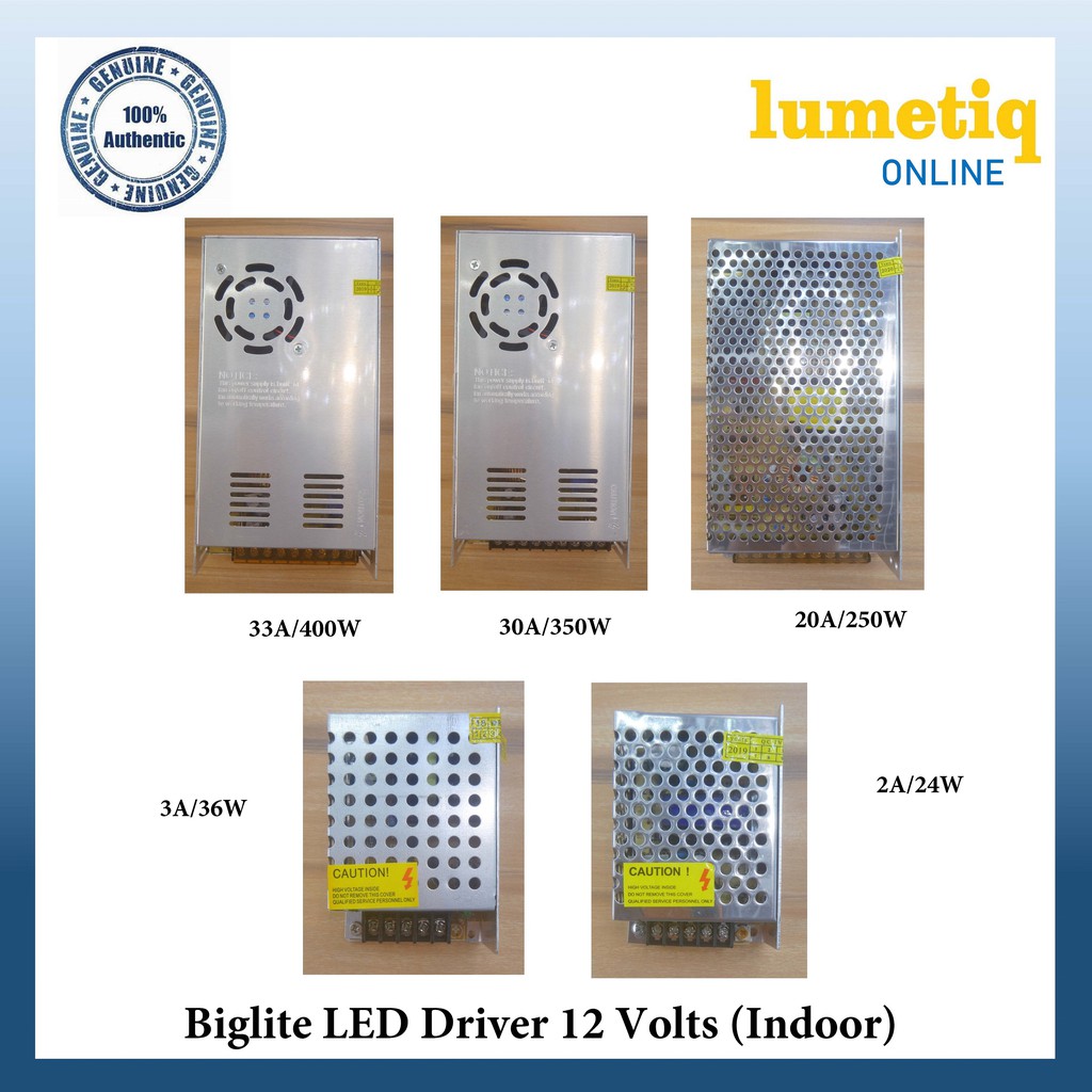 Biglite LED Driver 12 Volts (INDOOR) | Shopee Philippines