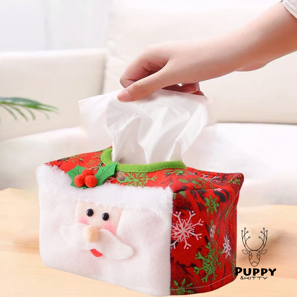 Christmas Tissue Box Desktop Layout Kitchen Office Toilet Christmas ...