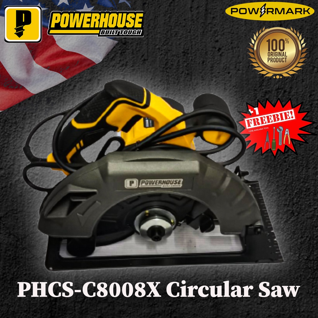 POWERHOUSE PHCS-C8008X Circular Saw + FREEBIE TOOL [POWERMARK | PPT ...