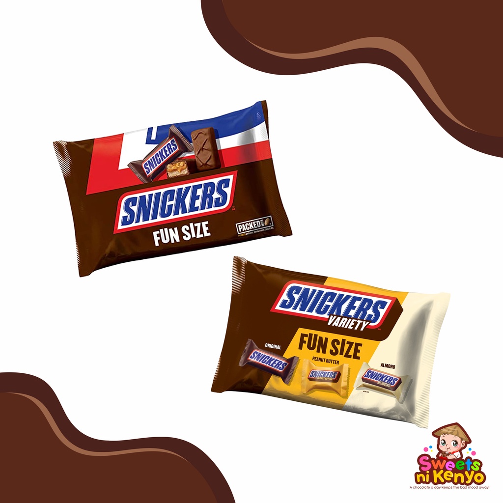 Snickers Fun Size / Snickers Variety Fun Size Chocolate Bar Pack ...