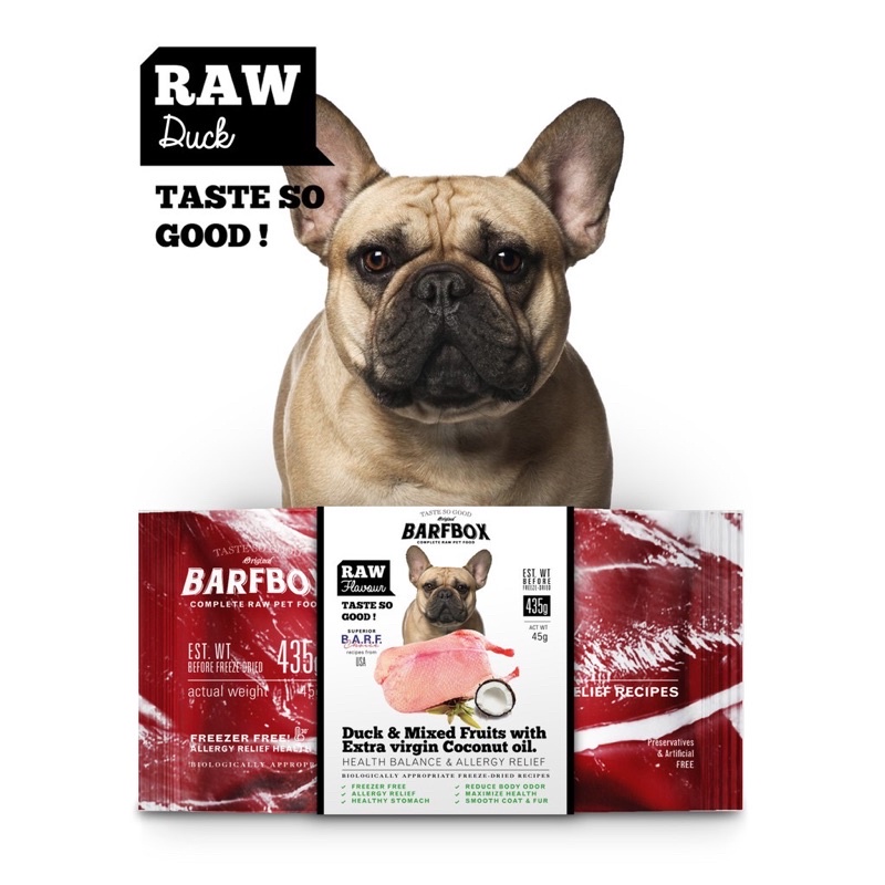 Barf Fresh Freeze-Dried BARFBOX Duck Beef Formula High Protein | Shopee ...
