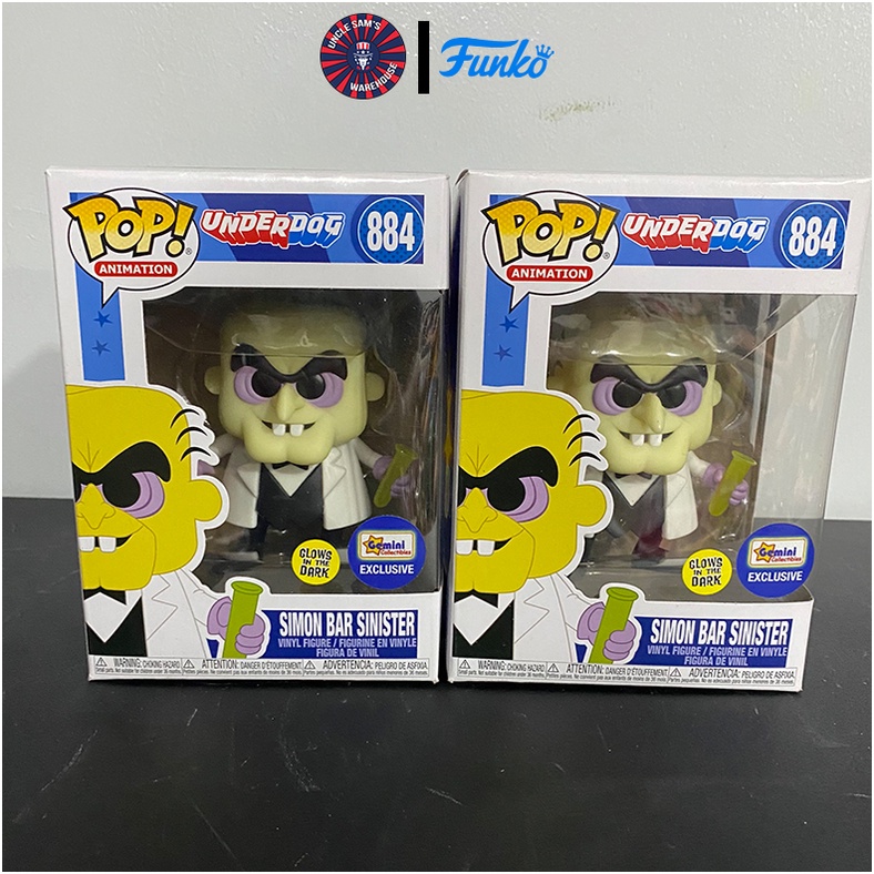 Funko Pop! Underdog: Simon Bar Sinister (GITD Gemini Collectibles ...