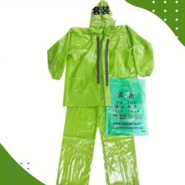 Heavy duty green kapote | Shopee Philippines