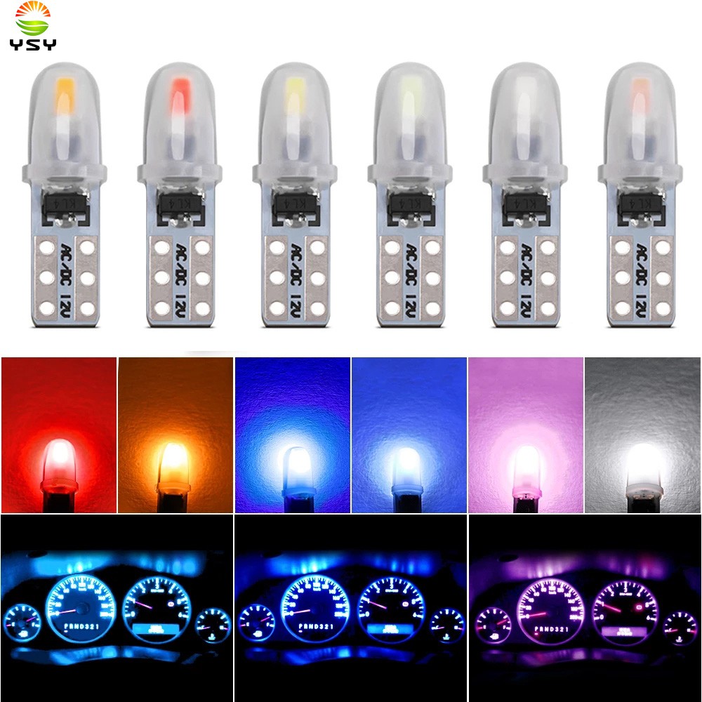1X T5 74 Car Interior LED Lights 3014 2SMD For Auto Instrument Lights Dashboard Indicator Lamp ...