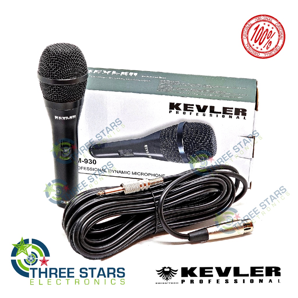 Kevler PM-930 Professional Dynamic Microphone with 10M Cable Mic PM930 ...
