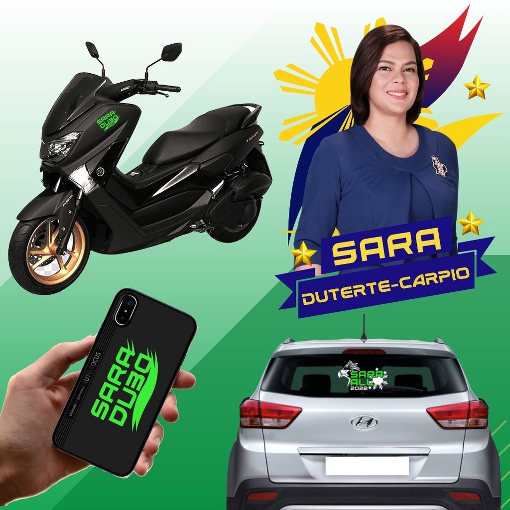 SARA DUTERTE SARA ALL VINYL STICKER FOR MOTOR/ CAR OTHERS | Shopee ...