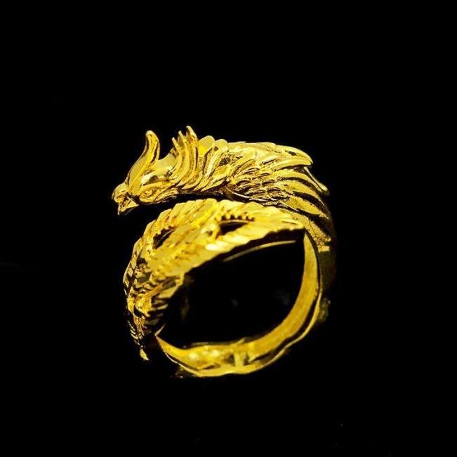 Phoenix Dragon Couple Ring Men Women Fashion Jewelry Titanium Steel ...