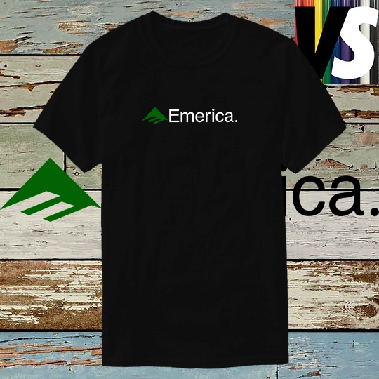 Emerica Skateboards Logo Vinyl Fron Print (Unisex For Men And Women ...