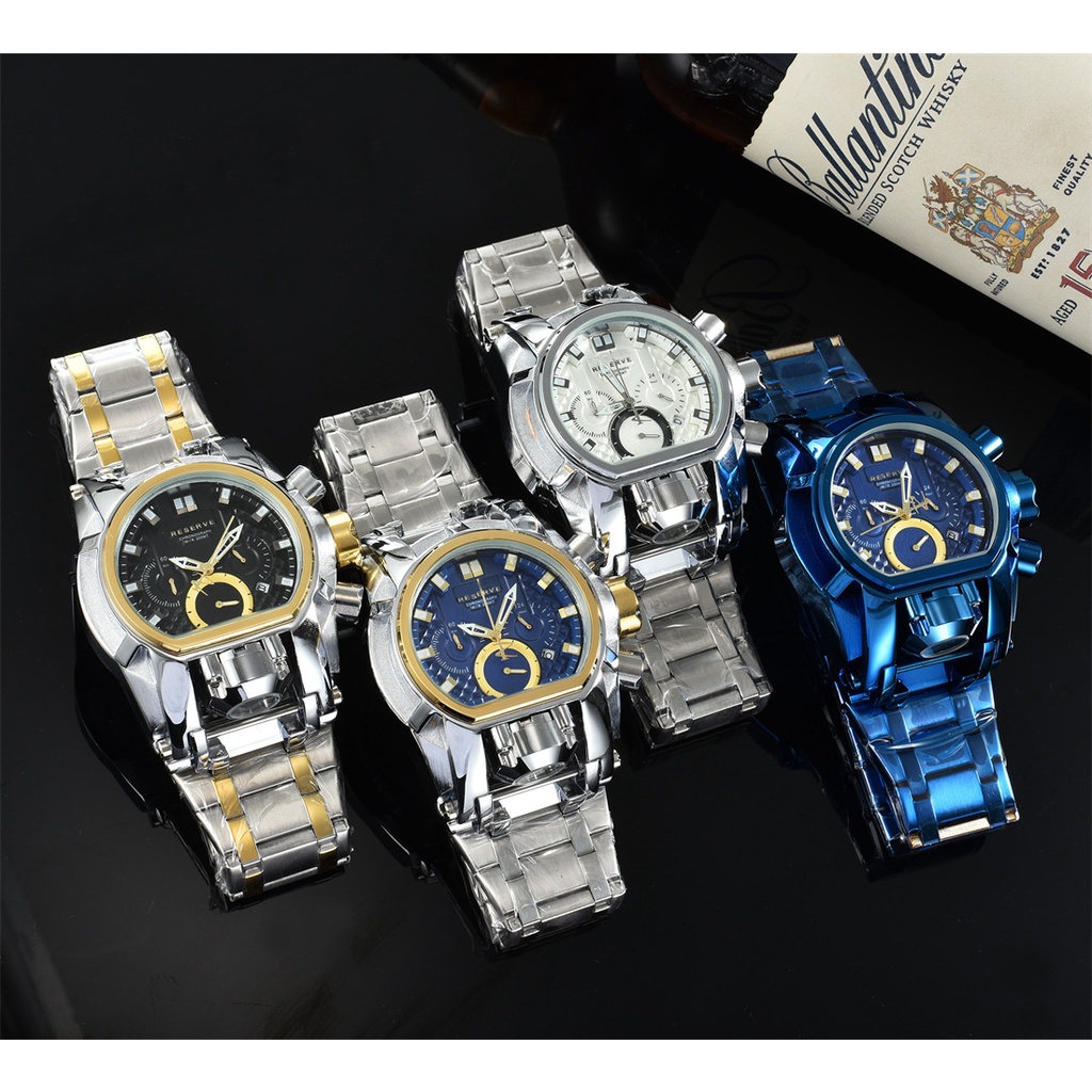 Invicta Reserve Bolt Zeus 52mm Full Function Men Invincible Chronograph ...