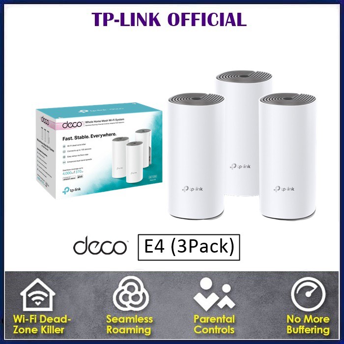 Tp-link Deco 3Pack AC1200 3Pack Whole Home Mesh WiFi System Tplink ...