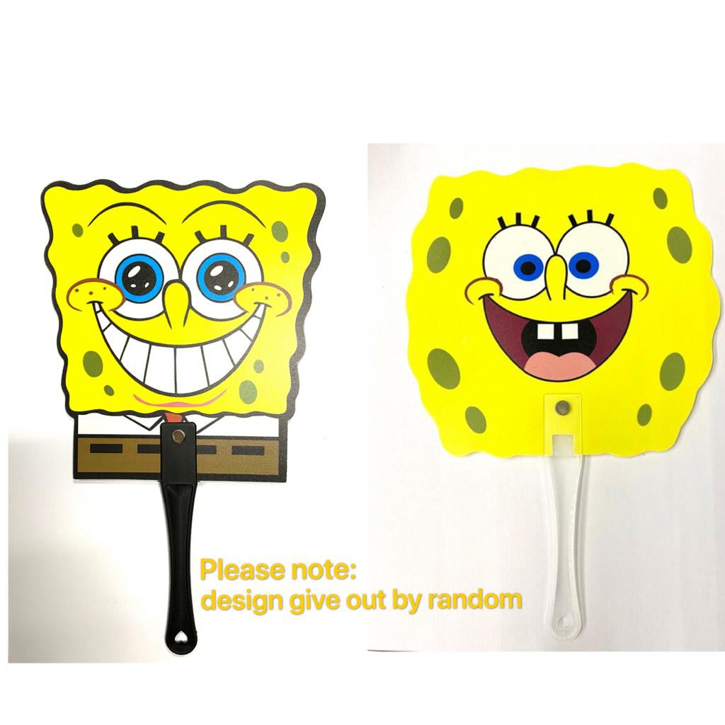 Cartoon PVC Hand Fan ( Doraemon, Spongebob Squarepants, Cat, Chibi ...