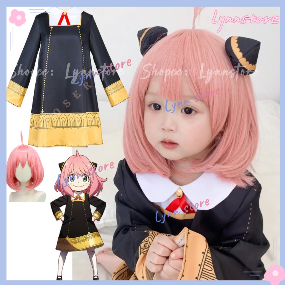 Anime SPY X FAMILY Anya Forger Cosplay Costume Dress Uniform Sock ...