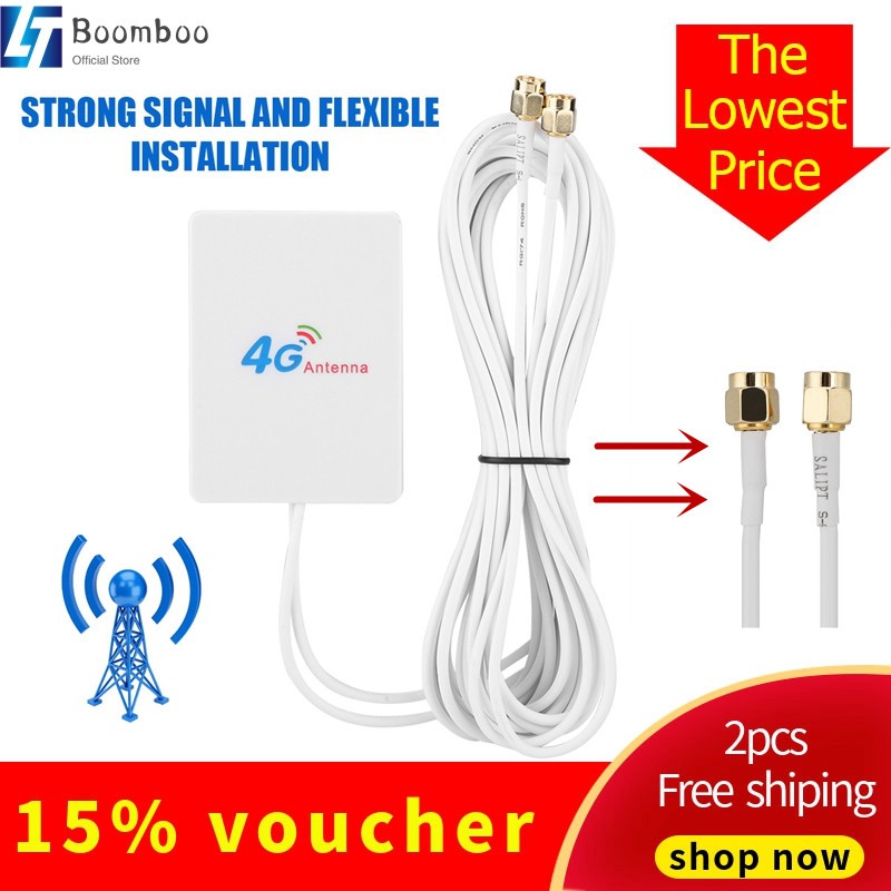 【XMT】4G/3G 28dBi LTE Signal WiFi Antenna (SMA，TS9，CRC9) LKJ | Shopee ...