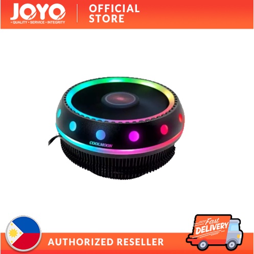 DOSS DS-UFO CPU COOLER WITH RGB FAN FOR INTEL S775/1156 / AMD FM1/AM4 ...