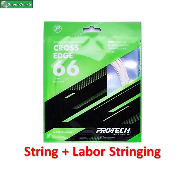 PROTECH CROSS EDGE 66 (Include Stringing - 4 KNOT) Badminton String ...