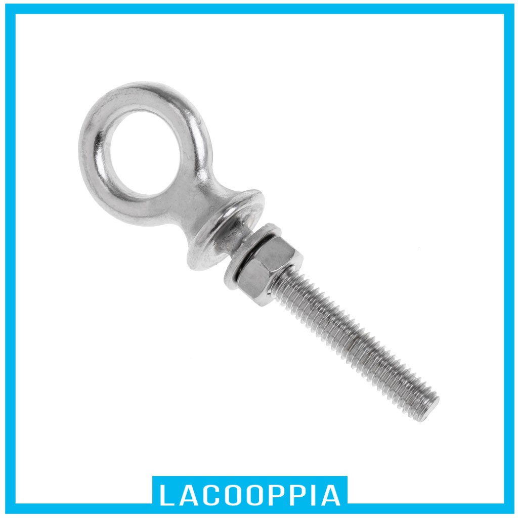 [ 316 Stainless Steel M6 M8 M10 Thread Long Lifting Eye Bolts W/ Washer ...