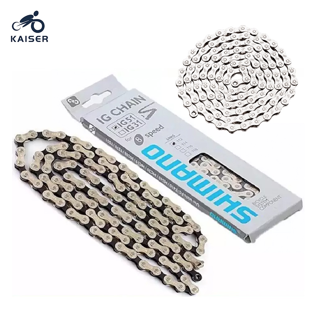 KAISER Premium Grade Bicycle Chain 6-7-8 Speed 1 1 Line Universal 116 ...