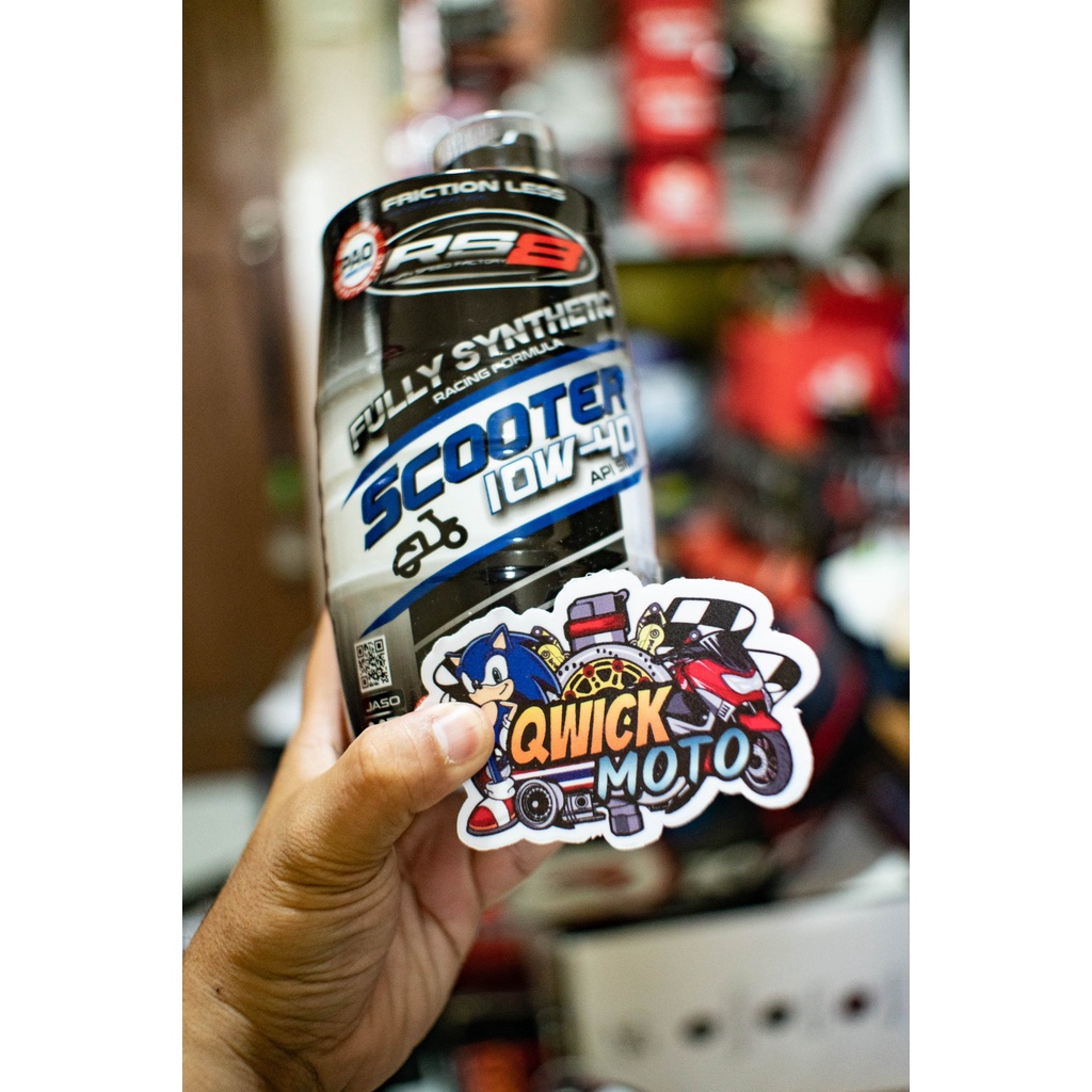 RS8 Fully Synthetic Motorcycle Scooter/Automatic Engine Oil 10W-40 ...