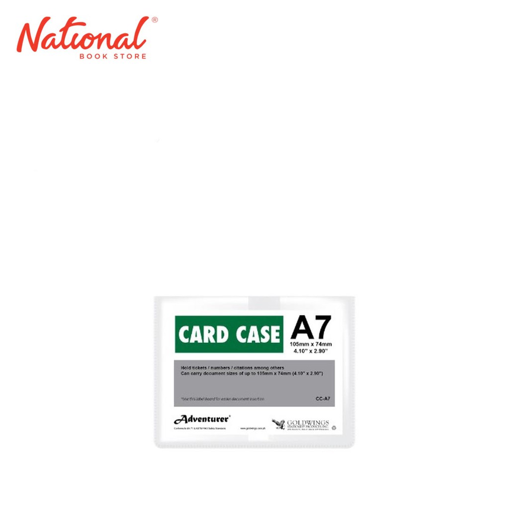 Adventurer Document Card Case Cc-A7 A7 Plastic Soft | Shopee Philippines