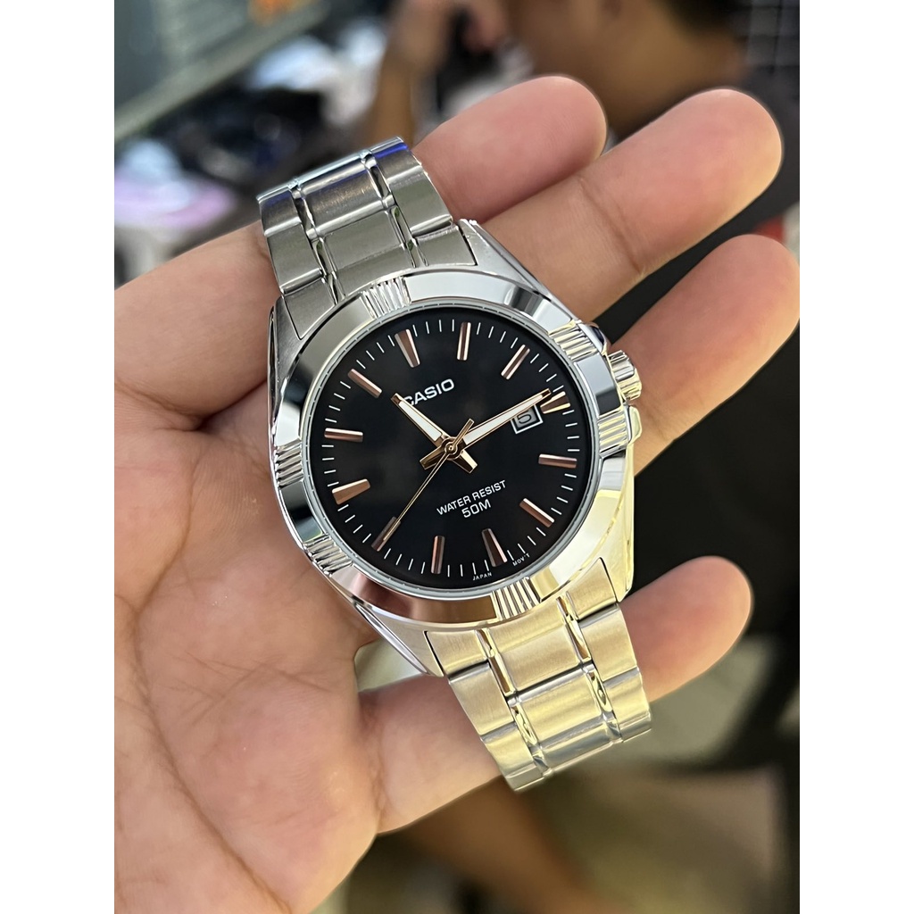 CASIO Analog Black Dial Stainless Steel Men's Watch MTP-1308D-1A2 / CASIO MTP-1308D-1A2 | Shopee ...