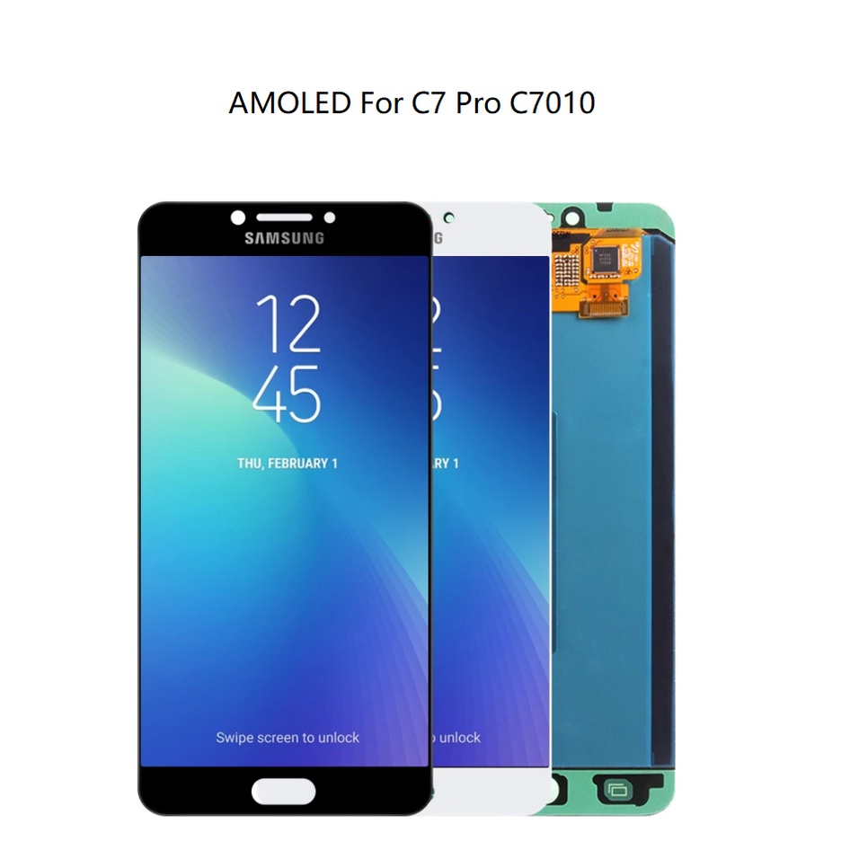 AMOLED LCD Display For SAMSUNG Galaxy C7 PRO C7010 LCD Screen Touch ...