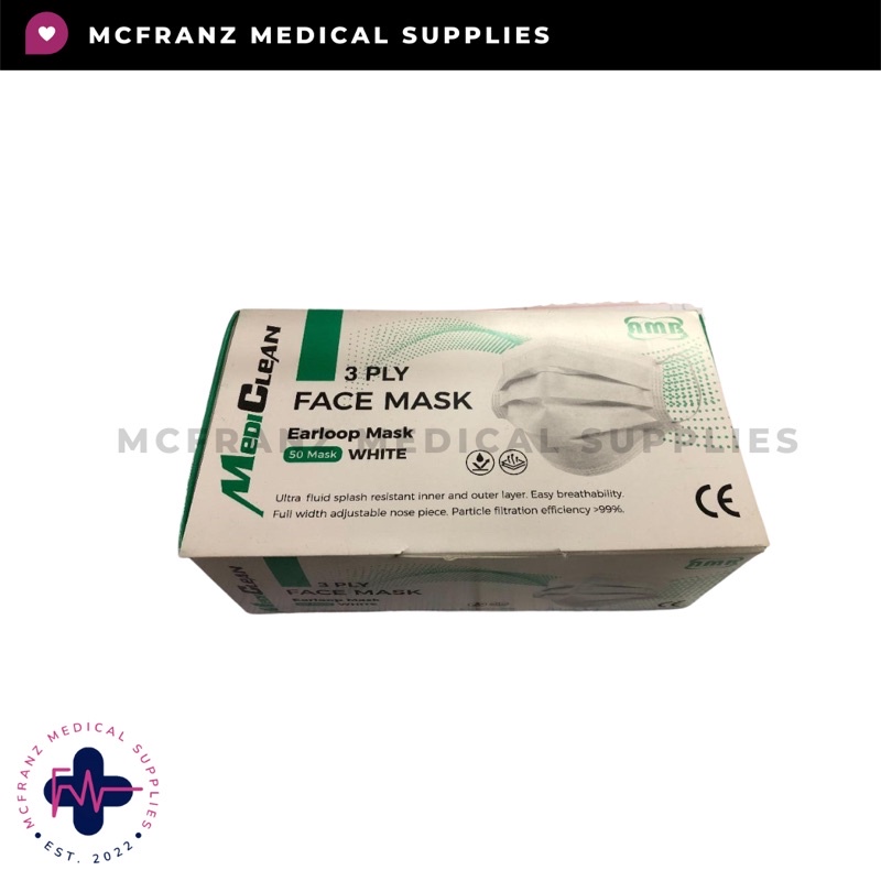 Mediclean Face Mask (FDA Approved) | Shopee Philippines